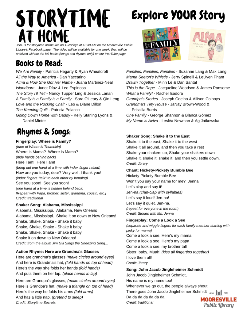 Summer Reading Storytime: Explore YOUR Story – Storytime with Ms. Emily ...