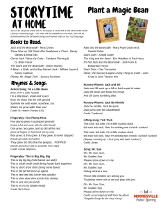 Summer Reading Storytime: Plant a Magic Bean – Storytime with Ms. Emily ...