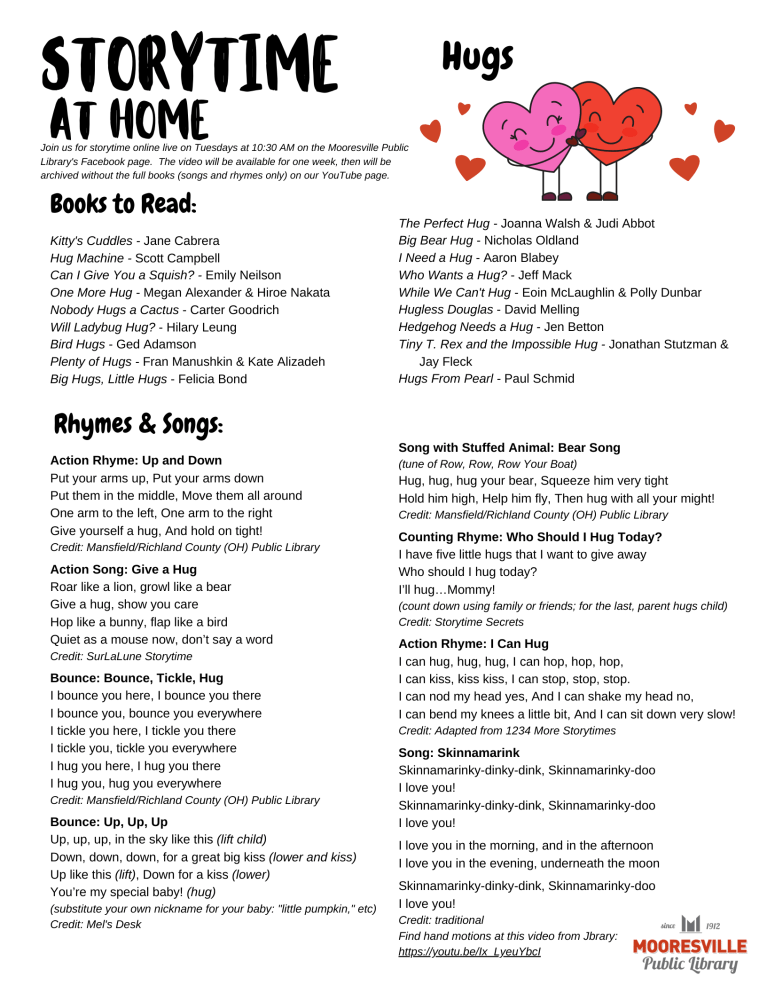 valentine's – Storytime with Ms. Emily Library