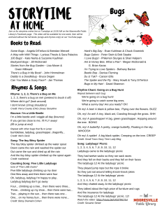 Preschool Storytime: Bugs – Storytime with Ms. Emily Library