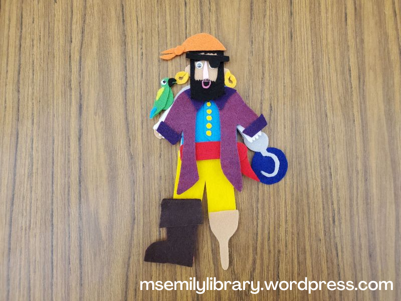 Flannelboard: Pirate Jack Gets Dressed – Storytime with Ms. Emily Library