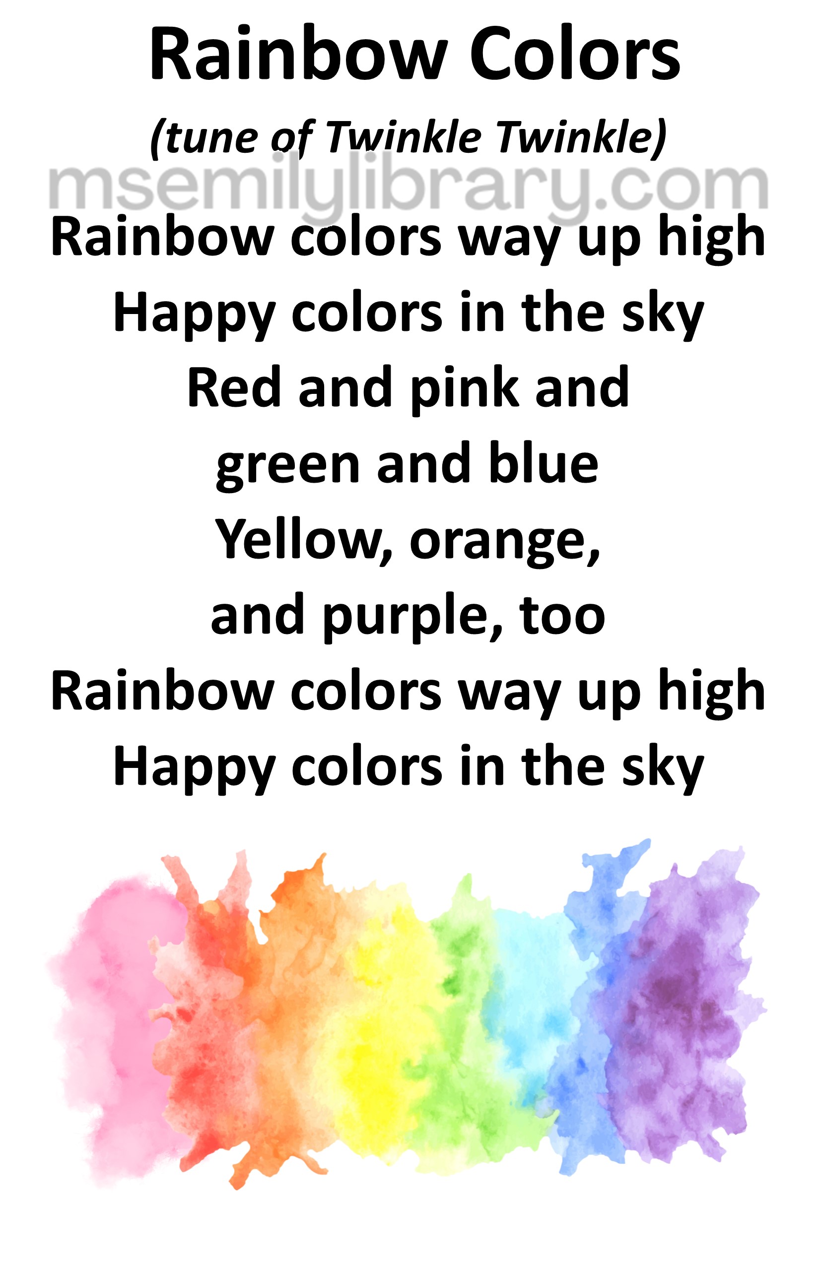 Storytime: Color Wheel – Yellow – Storytime with Ms. Emily Library