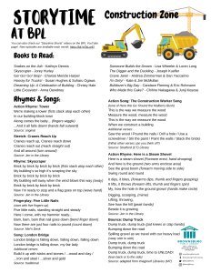Storytime: Construction Zone – Storytime with Ms. Emily Library