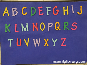 Storytime: Alphabet – Storytime with Ms. Emily Library