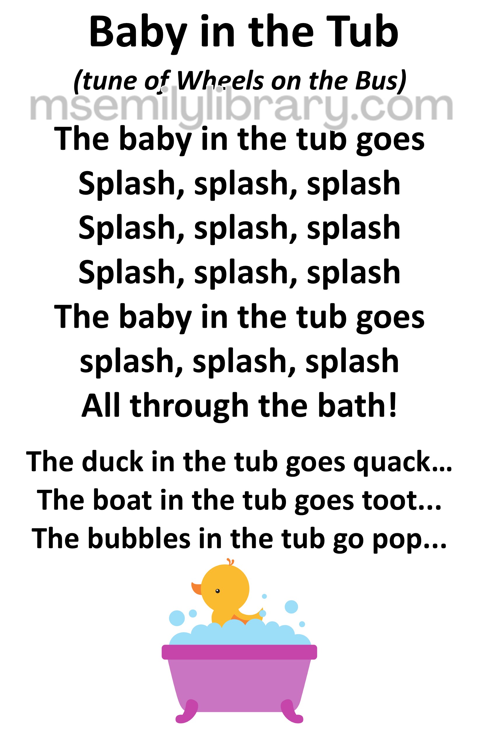 Storytime with Ms. Emily Library – Library storytimes, themes, ideas ...