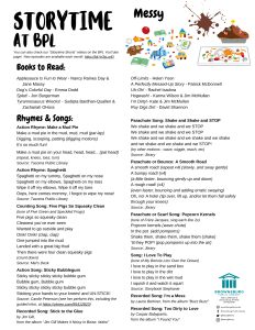 Storytime with Ms. Emily Library – Library storytimes, themes, ideas ...