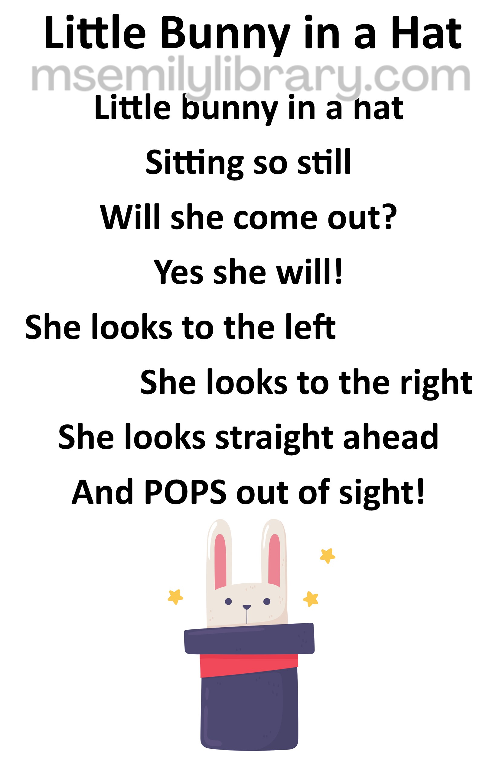 Storytime: Hats – Storytime with Ms. Emily Library