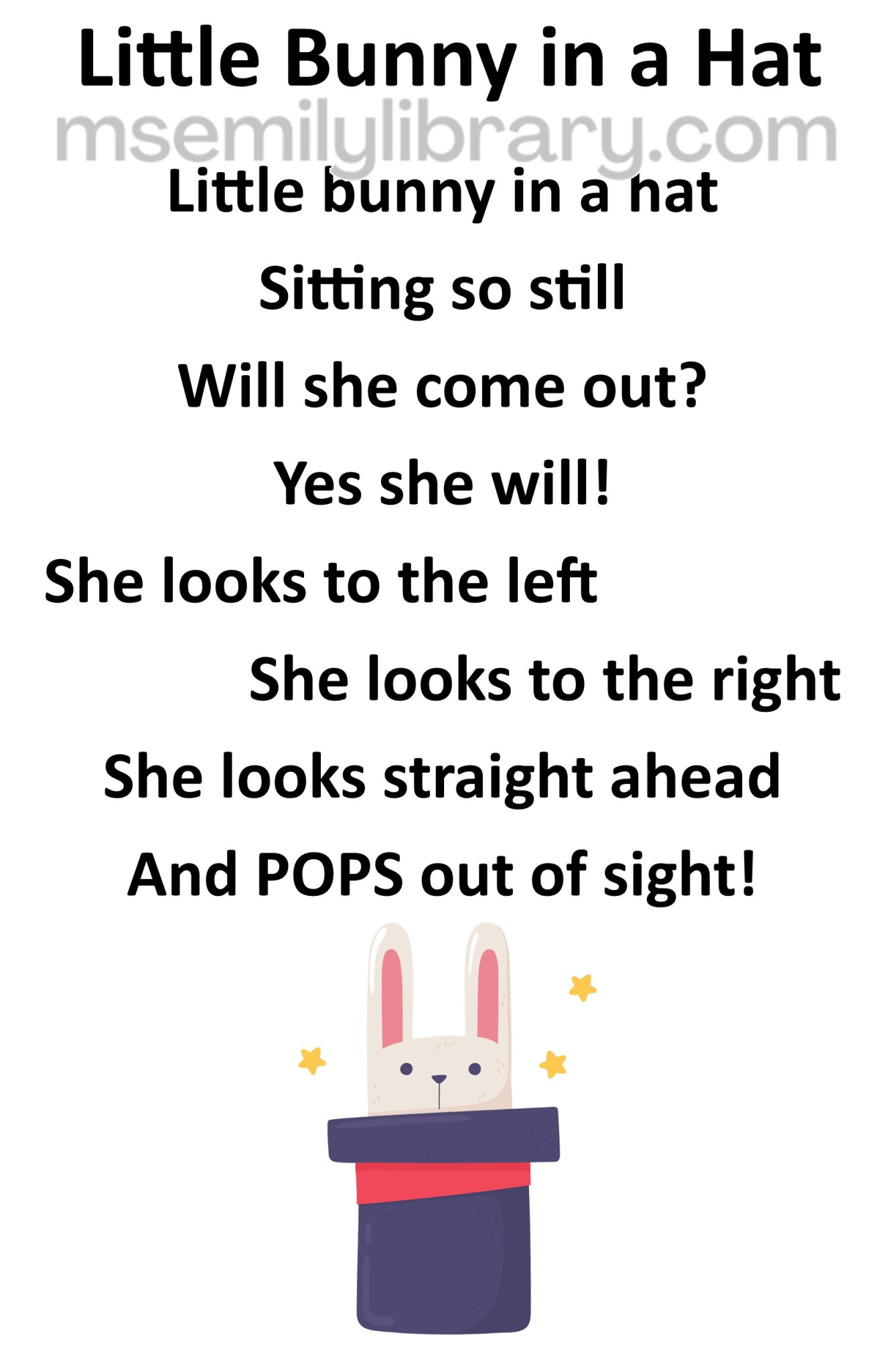 Storytime: Hats – Storytime with Ms. Emily Library