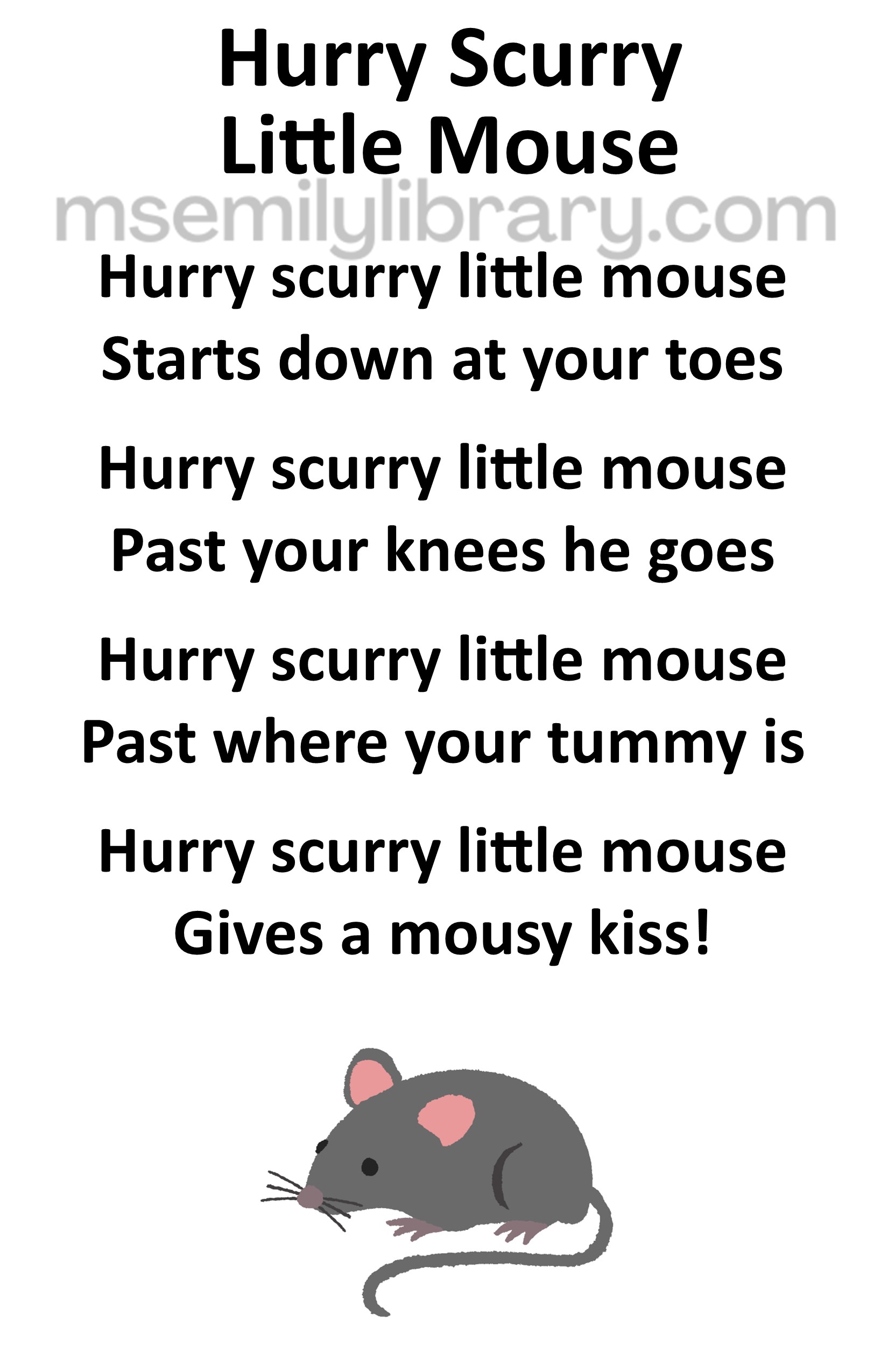 mouse – Storytime with Ms. Emily Library