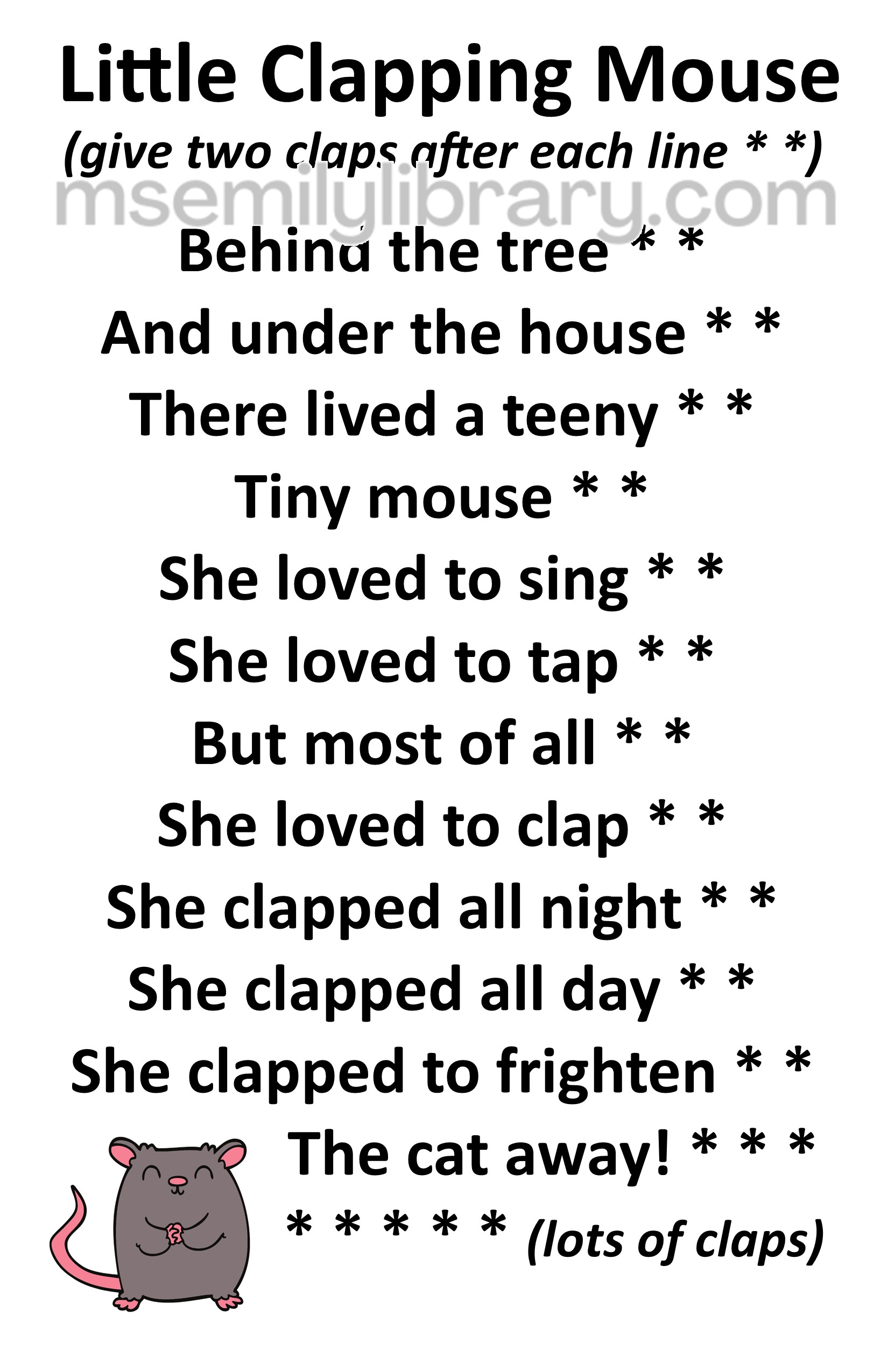 mouse – Storytime with Ms. Emily Library