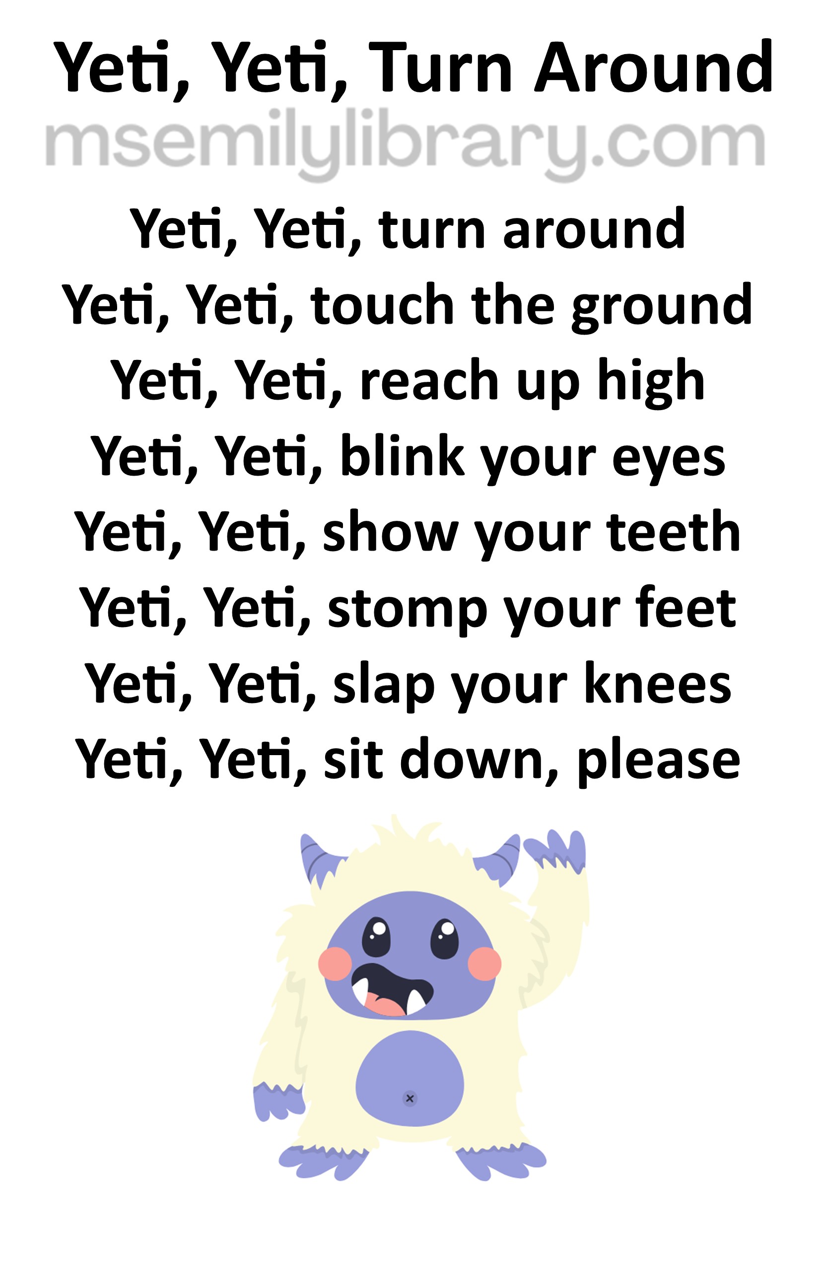 Storytime with Ms. Emily Library – Library storytimes, themes, ideas ...