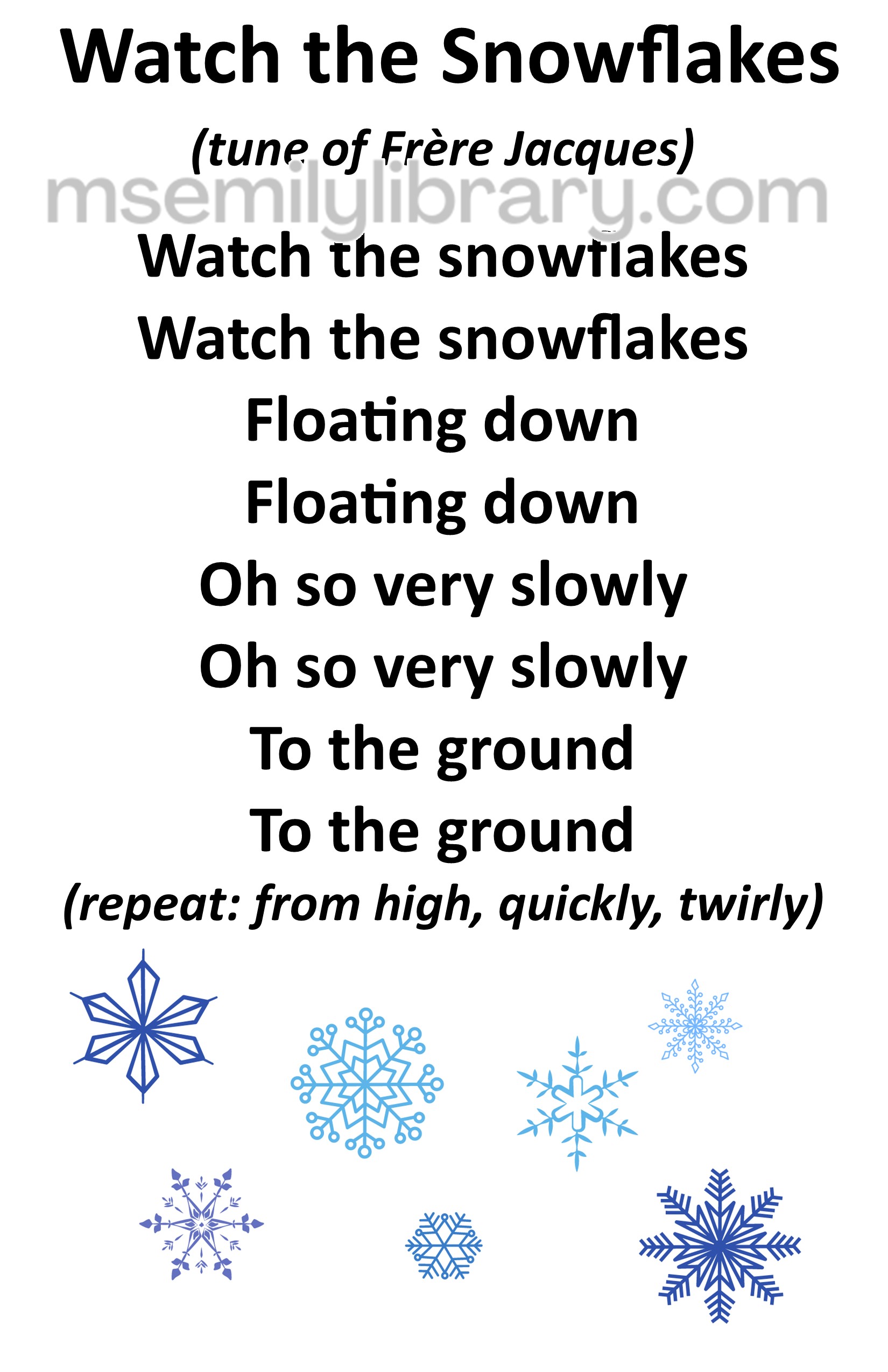winter – Storytime with Ms. Emily Library